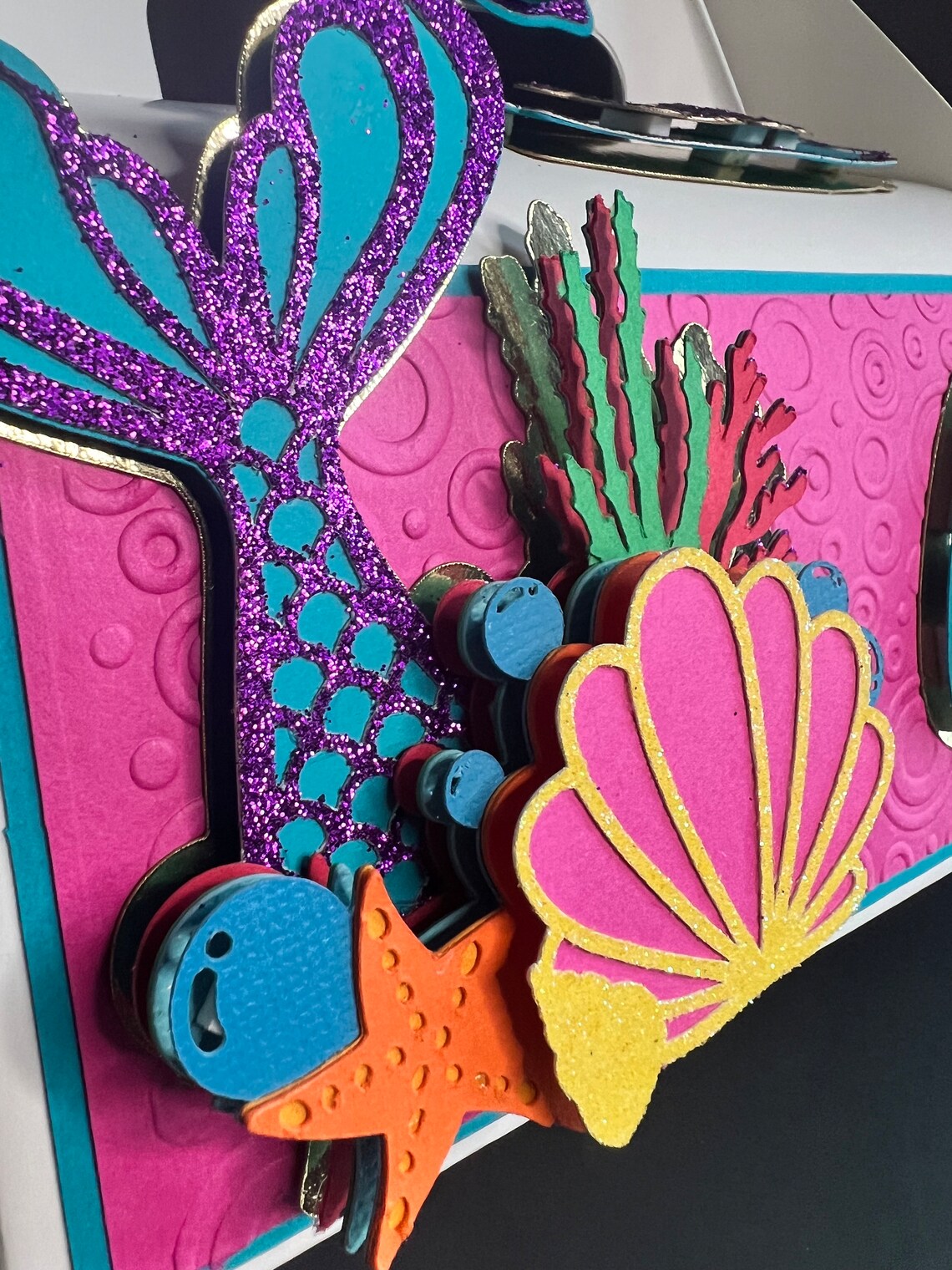 Personalized 3D Mermaid, Gable Box, Under the Sea Girl Party Favor ...