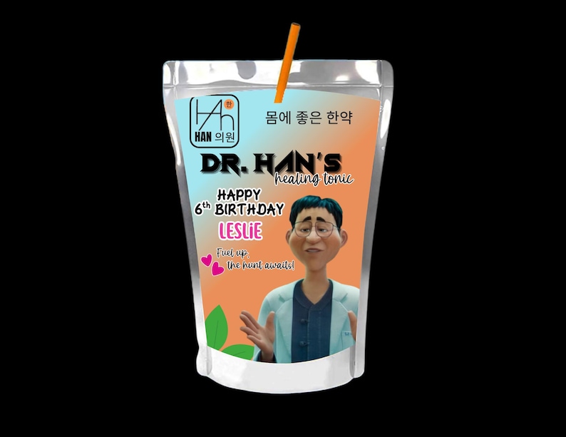 Custom Dr. Han Healing Tonic - Huntrix Juice - K-pop Birthday, Rumi ...