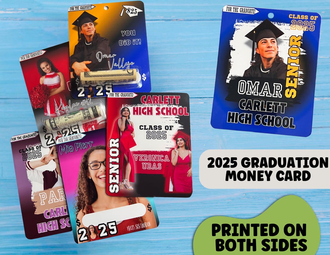 2025 Graduation Money Card, Personalized Grad Money Card Holder, Gift ...