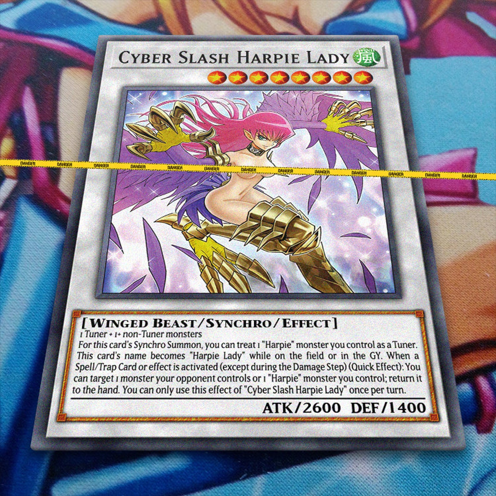 Cyber Slash Harpie Lady Orica Fanmade Yugioh Card Common Etsy