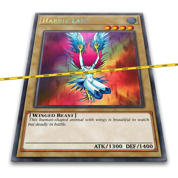 Harpie Lady Ultra Rare Orica Fanmade Yugioh Card Etsy