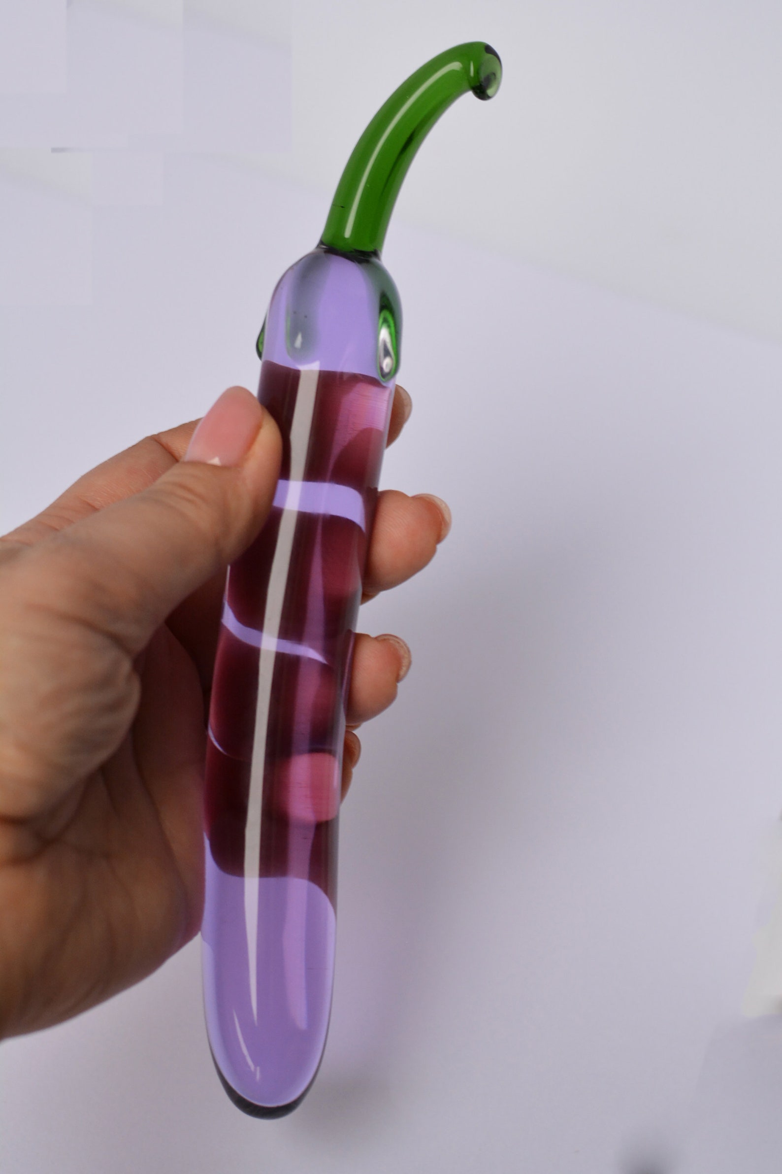 Vegan Glass Wand Dildo Sex Toy Eggplant Banana Cucumber Etsy