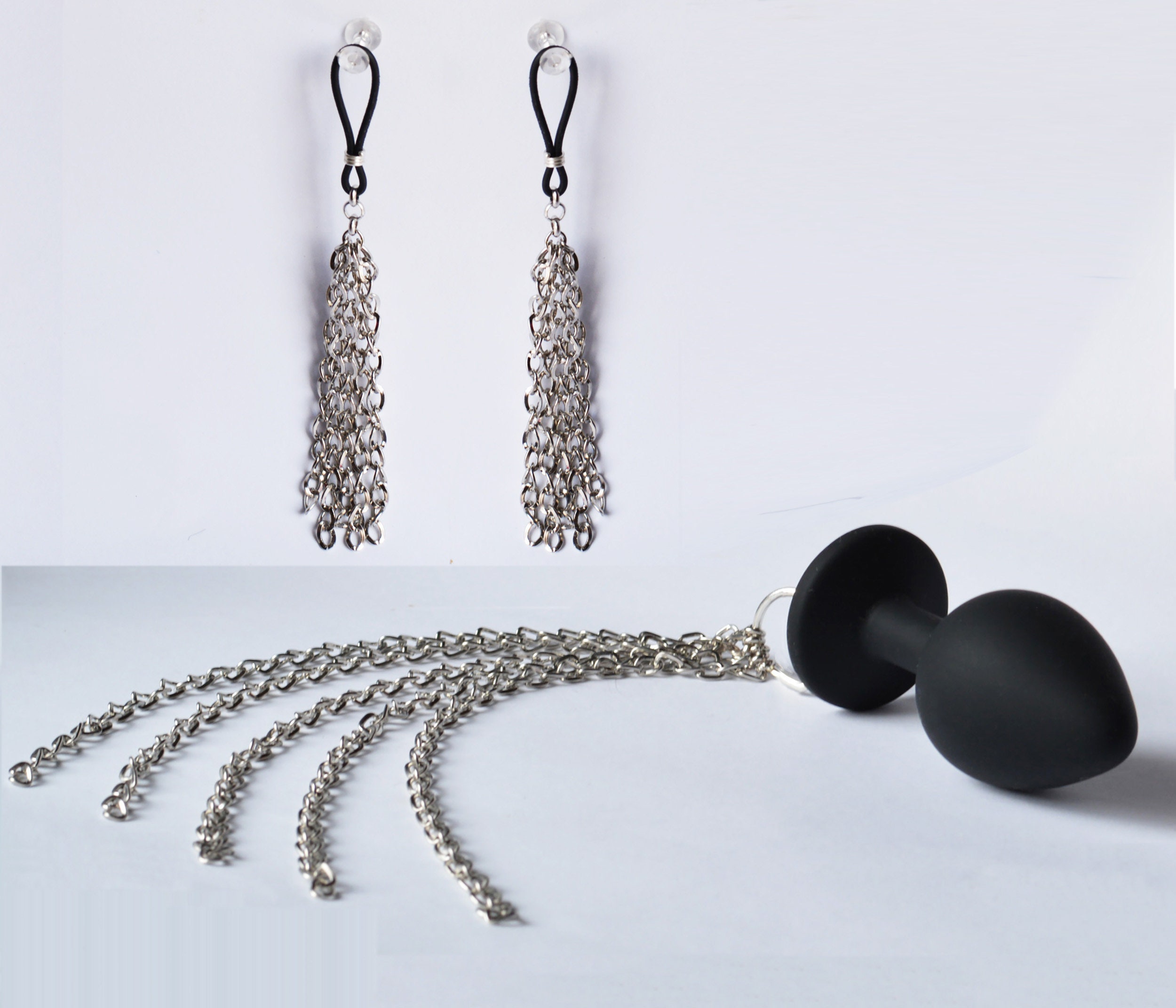 Chain anal plug Butt plug with chain tail Anal sex toy in 2 | Etsy