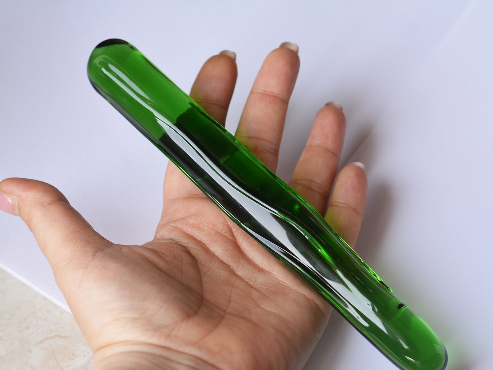 Eggplant Glass Dildo Pink Wand Sex Toy Radish Banana Etsy
