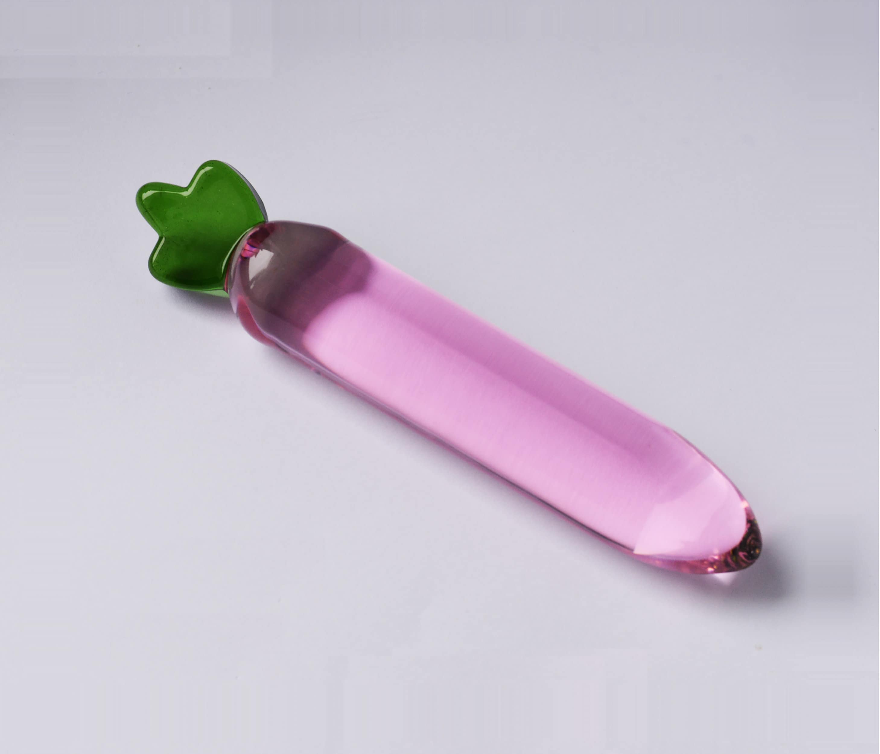 Eggplant Glass Dildo Pink Wand Sex Toy Radish Banana Etsy
