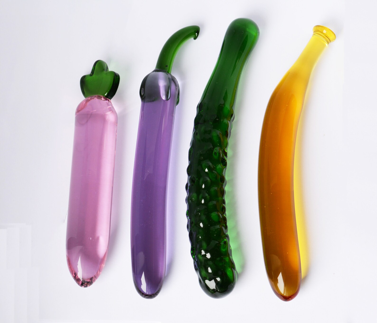 Vegan Glass Wand Dildo Sex Toy Eggplant Banana Cucumber Etsy Uk
