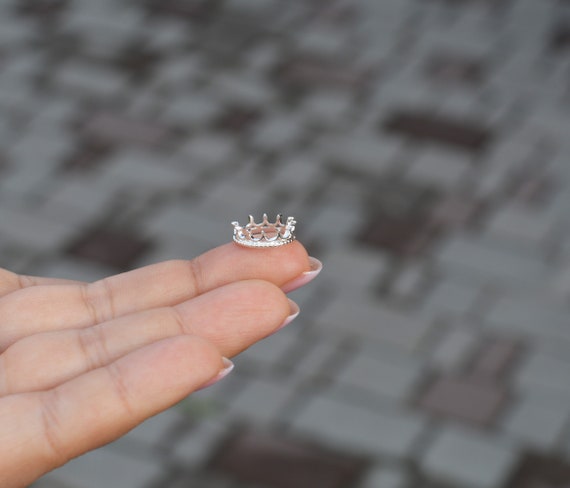 Crown Nipple Rings Sterling Silver Non Piercing Nipple Jewelry Mature Etsy