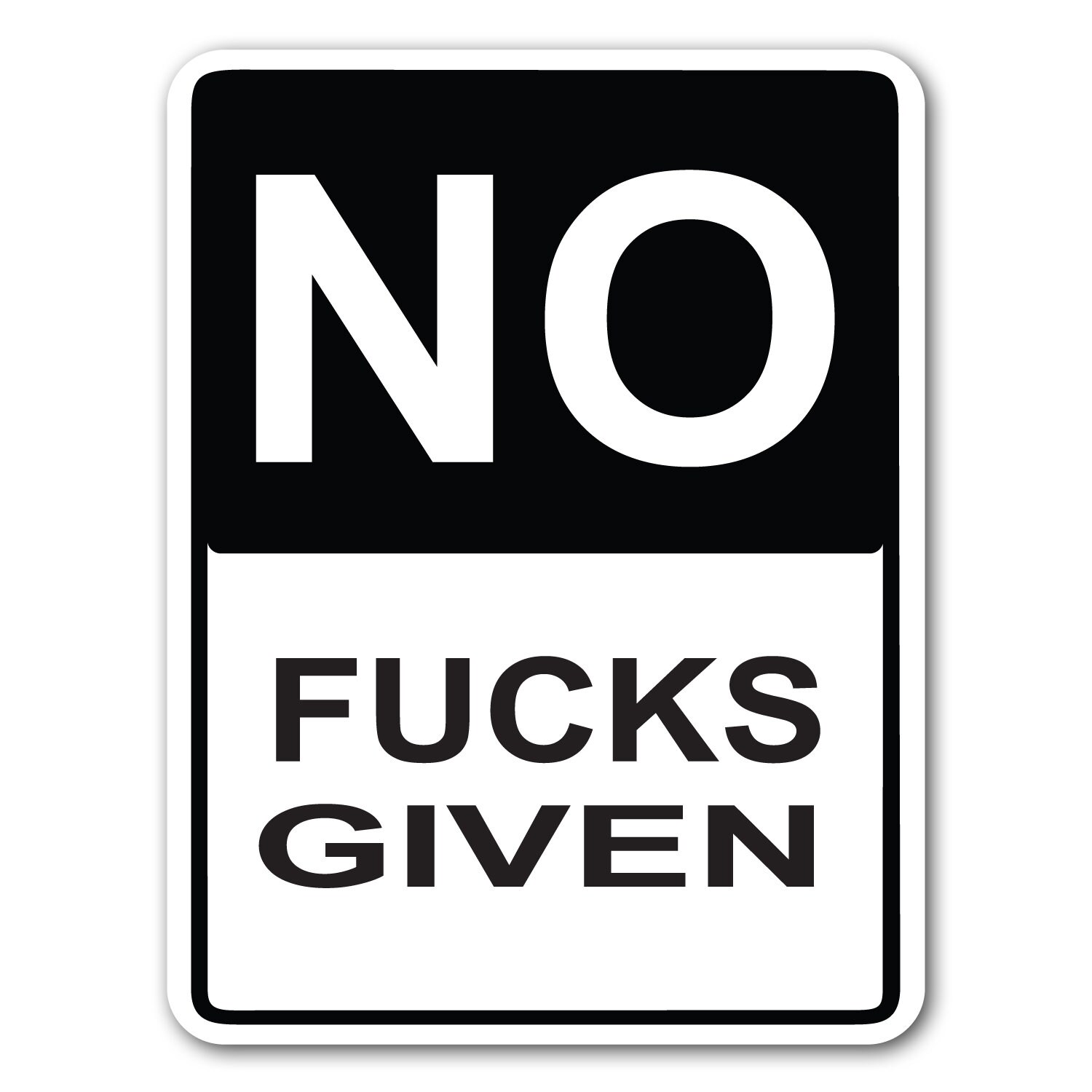 No Fucks Given 9 X 12 Aluminum Sign - Etsy