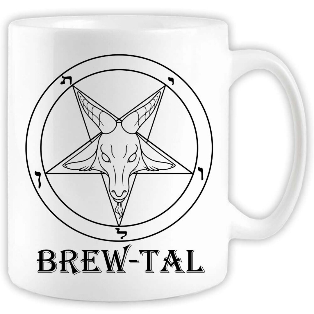 Brew-tal Baphomet Pentagram Coffee Mug (black ) - Etsy