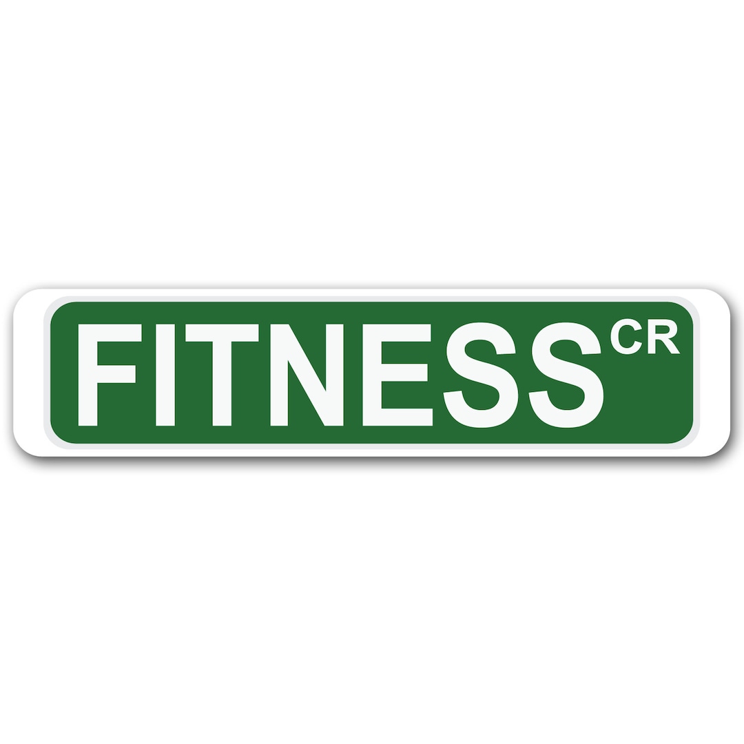 Fitness Circle 4" X 17" Aluminum Street Sign - Etsy