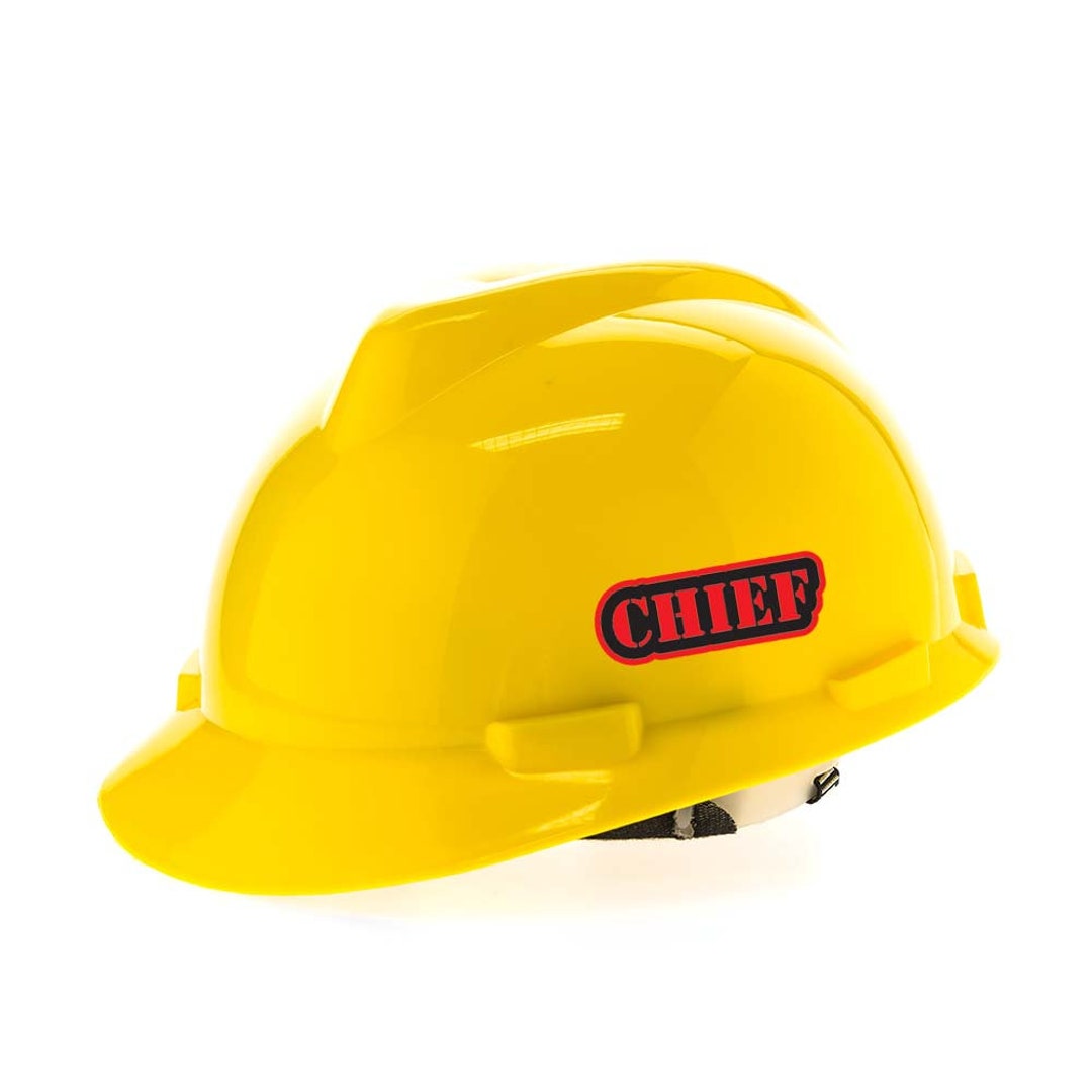 CHIEF 4 Pack of Vinyl Hard Hat Decals - Etsy