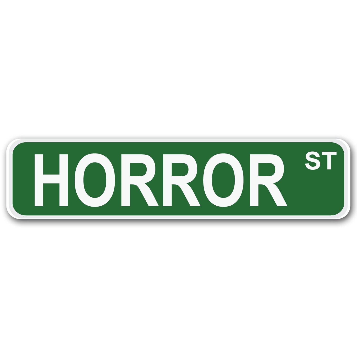 Horror Street 4" X 17" Aluminum Street Sign - Etsy