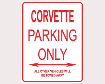 Corvette Parking Only - Etsy