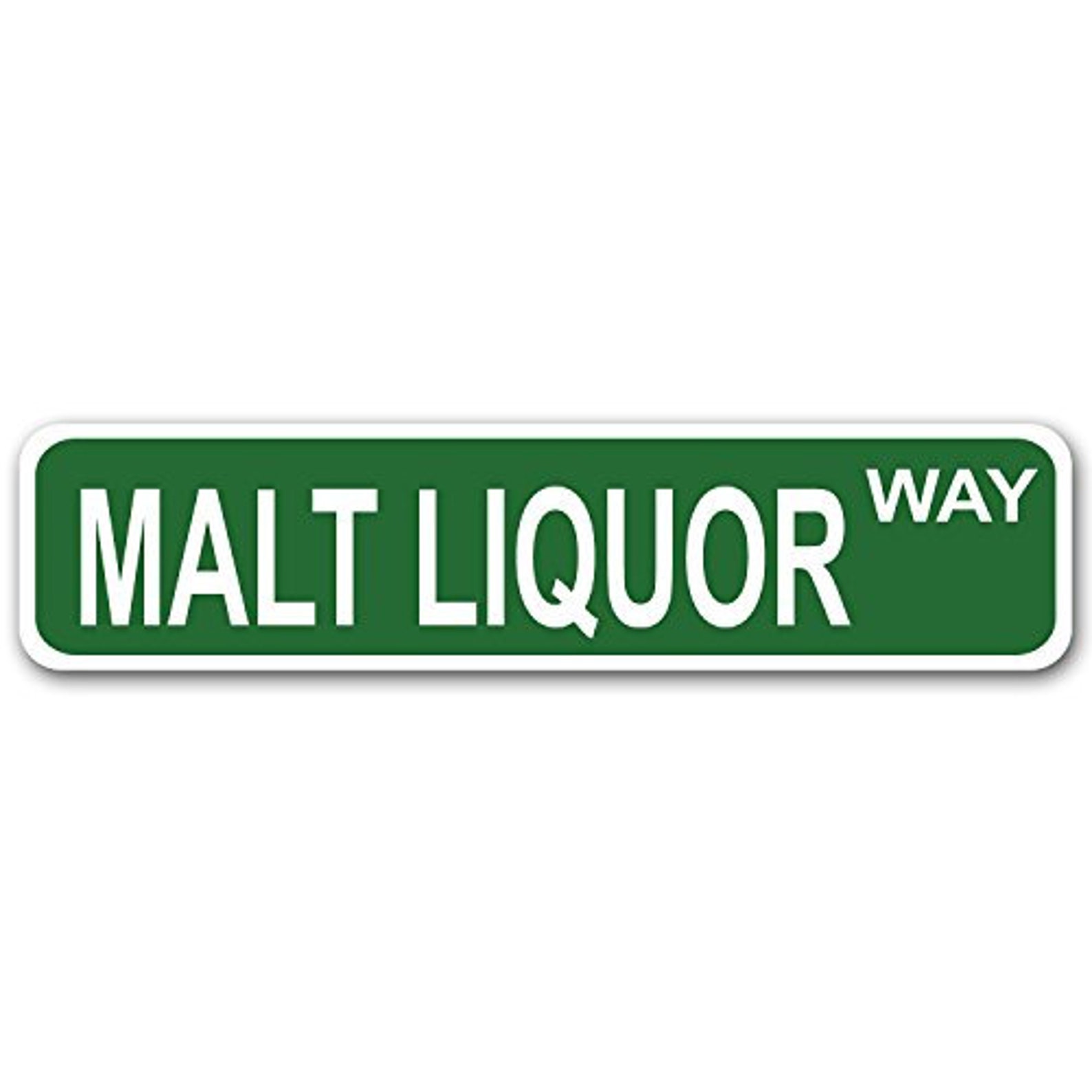 MALT LIQUOR 4"x17" Aluminum Street Sign - Etsy
