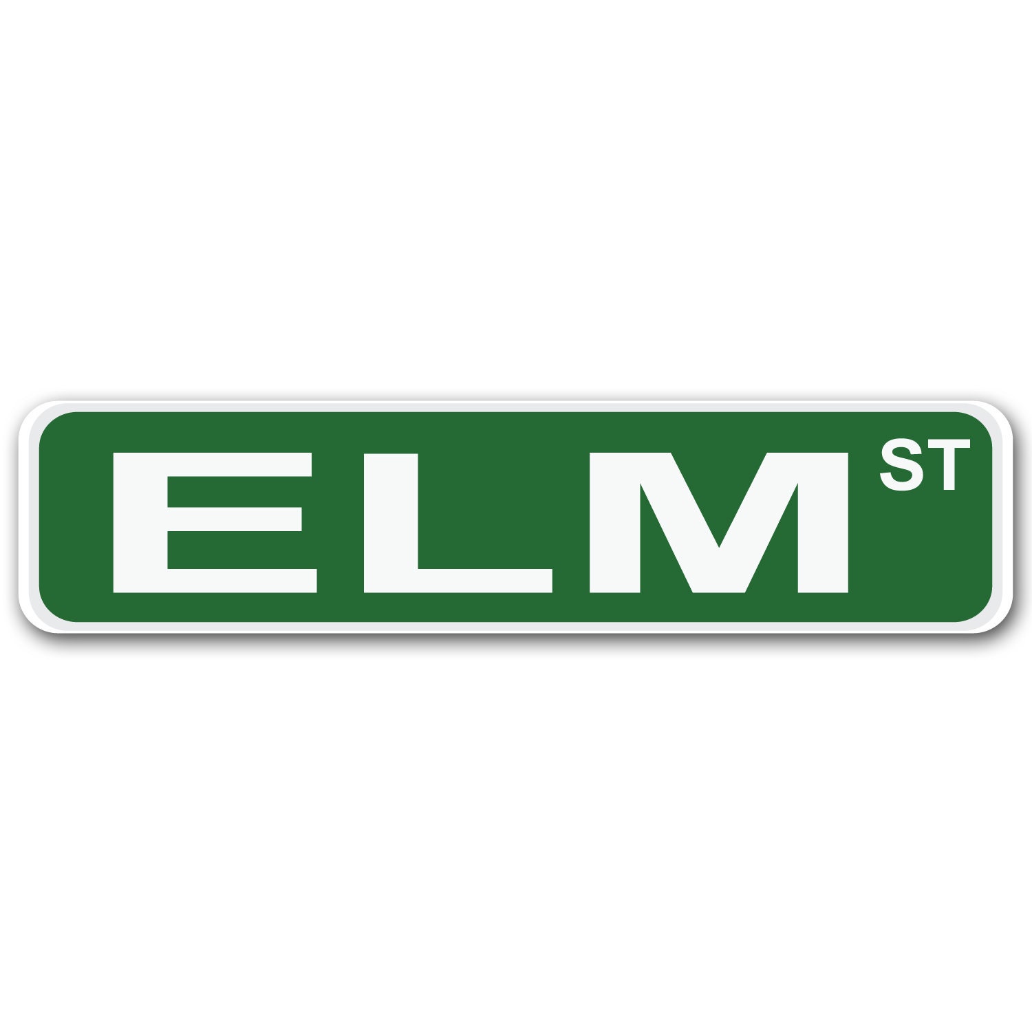 Elm Street 4" X 17" Aluminum Street Sign - Etsy