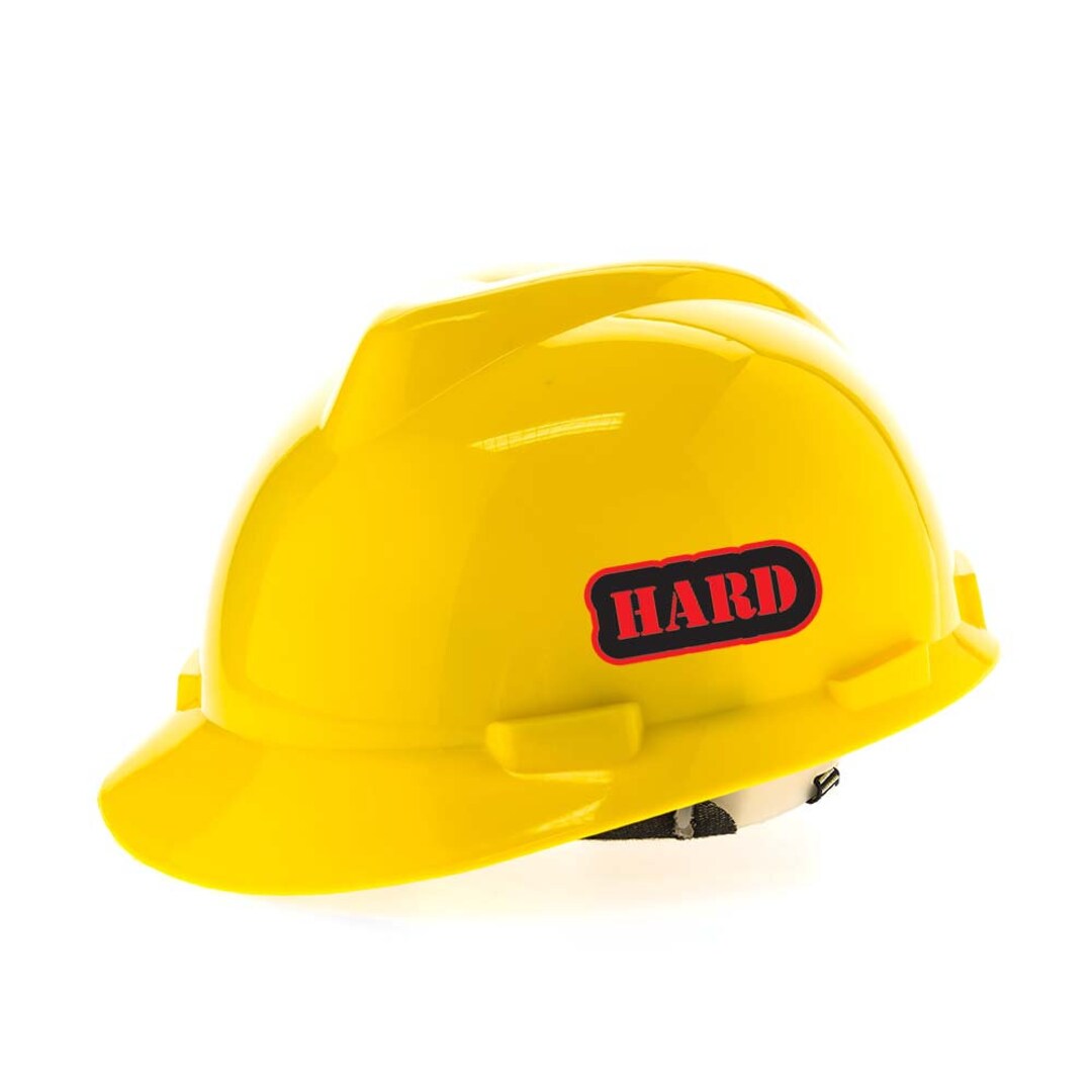 HARD 4 Pack of 2"x2" Vinyl Hard Hat Decals - Etsy