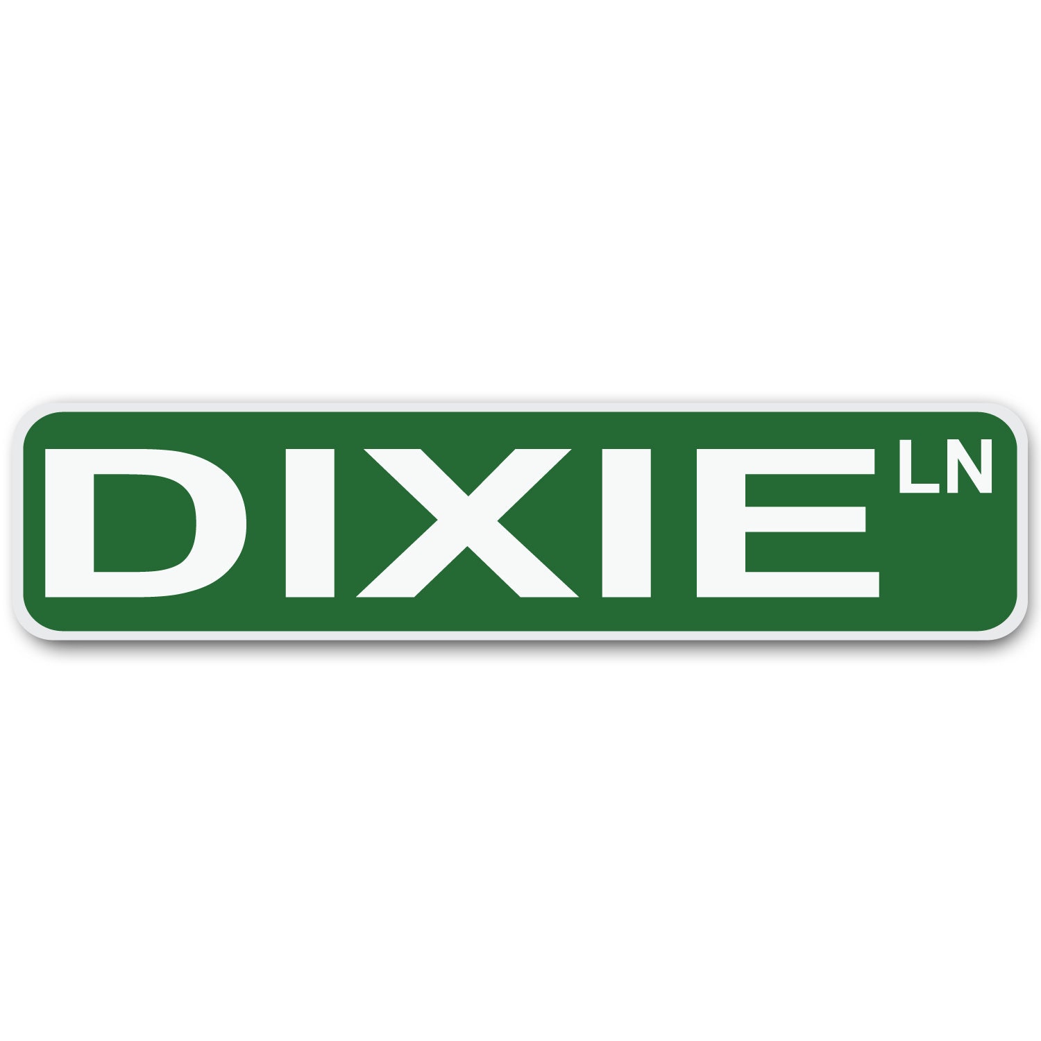 Dixie Lane 4" X 17" Aluminum Street Sign - Etsy