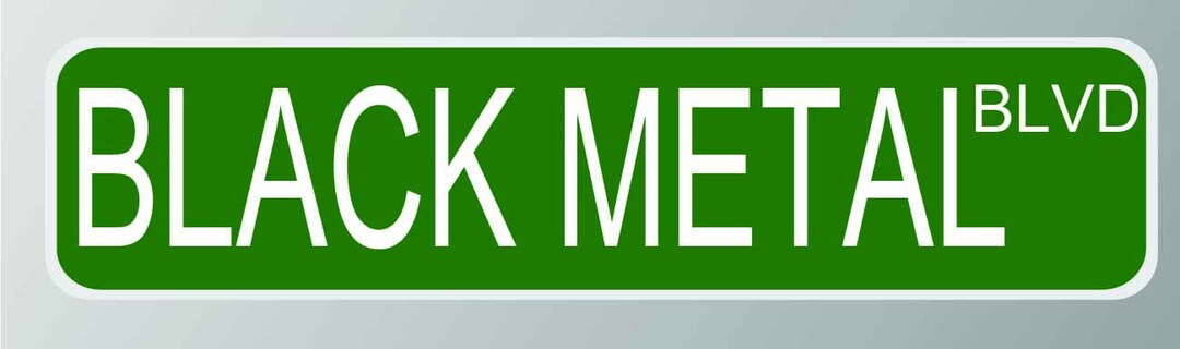 Black Metal Blvd 4" X 17" Aluminum Sign - Etsy
