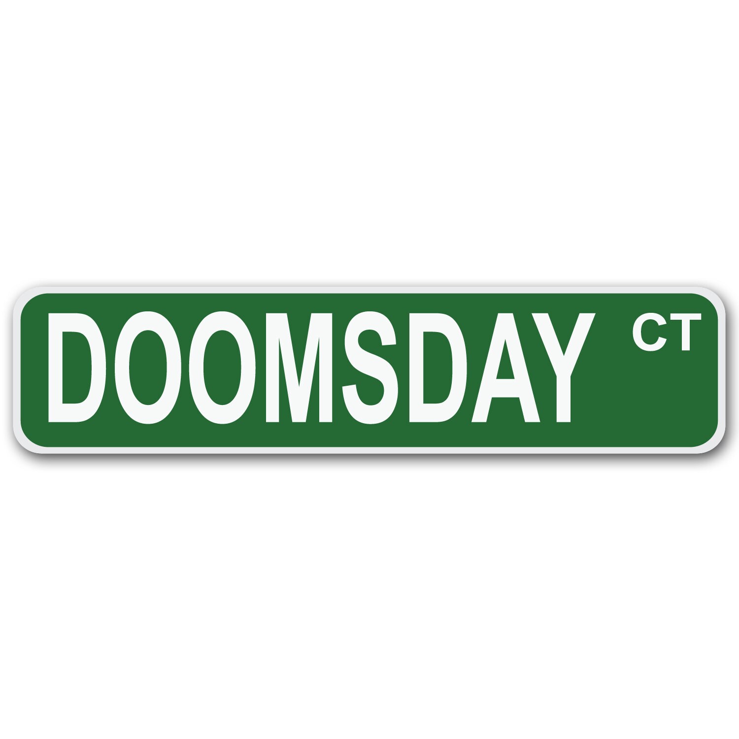 Doomsday Court 4 X 17 Aluminum Street Sign - Etsy