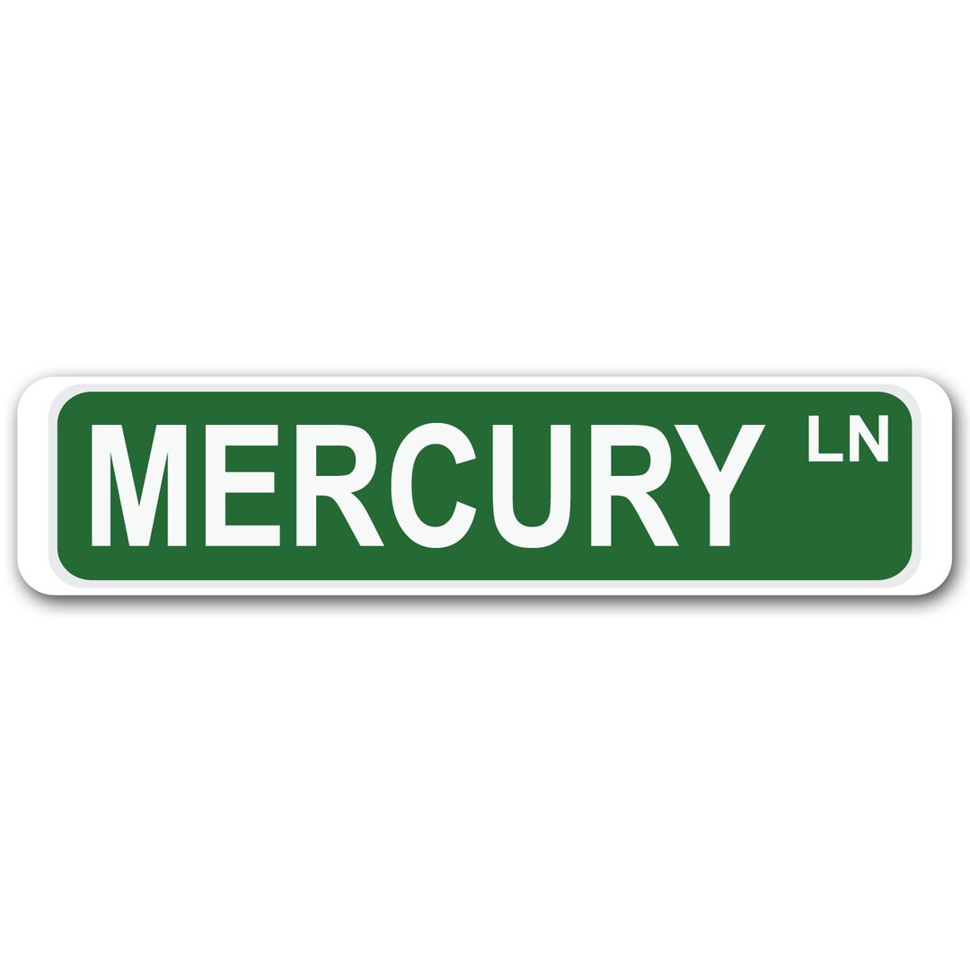 Mercury Lane 4" X 17" Aluminum Street Sign - Etsy