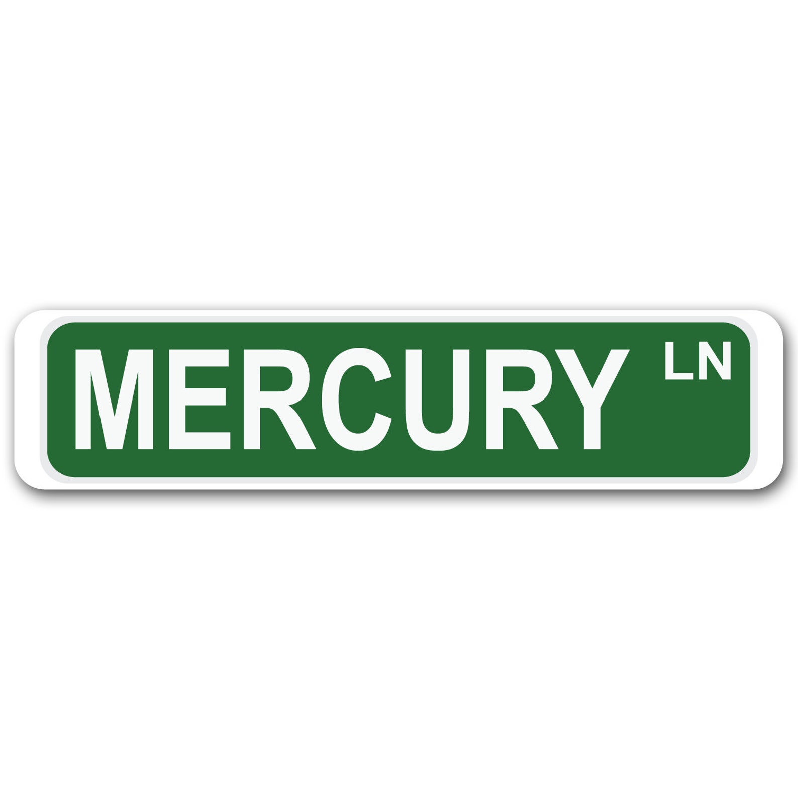 Mercury Lane 4 X 17 Aluminum Street Sign - Etsy