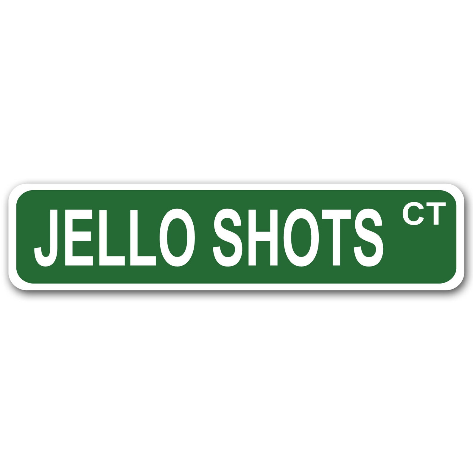 Jello Shots Court 4 x 17 Aluminum Street Sign - Etsy España