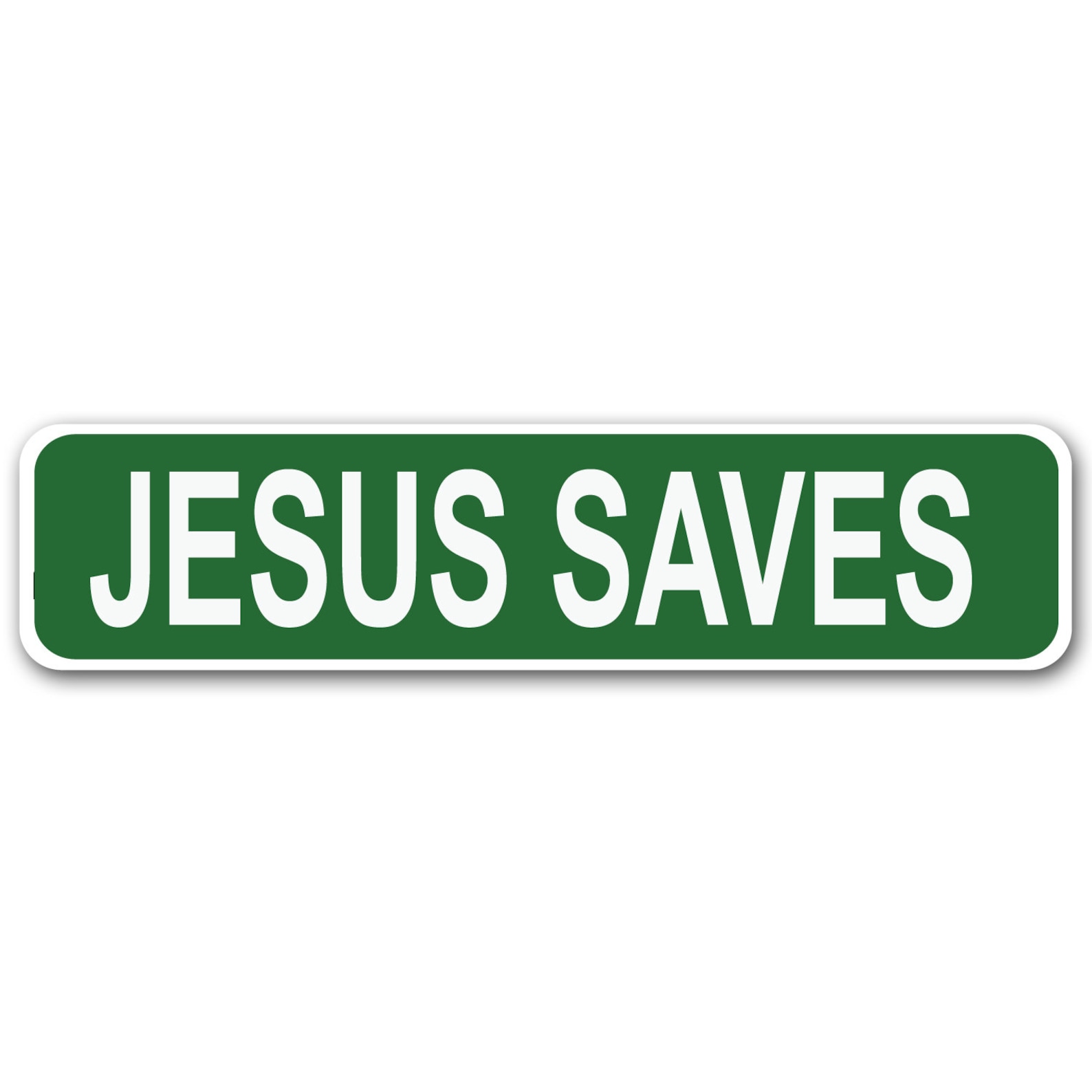 Jesus Saves 4" X 17" Aluminum Street Sign - Etsy