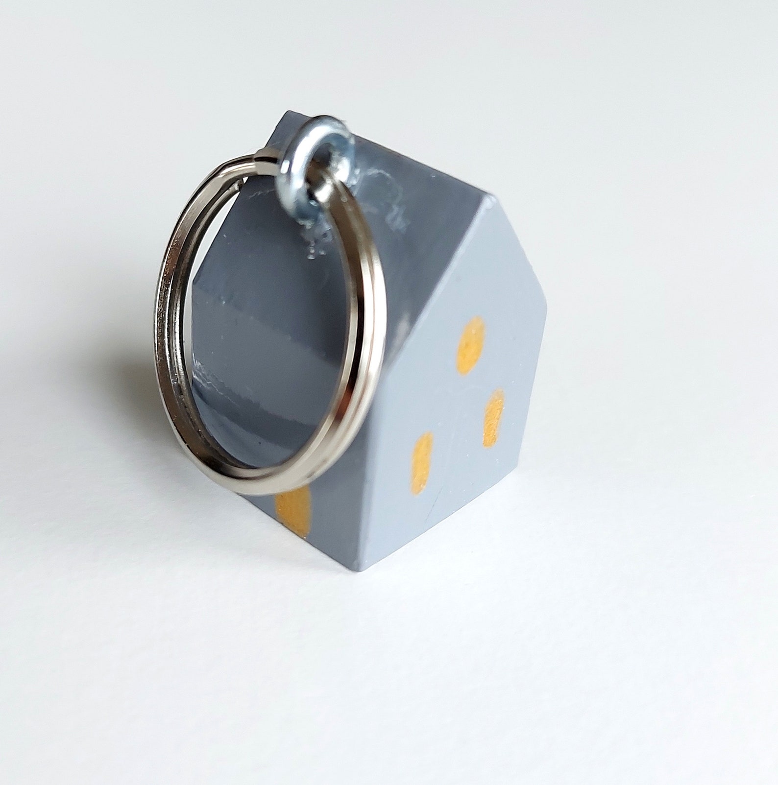 House Keychain Unique handmade nice small wooden houses Key | Etsy