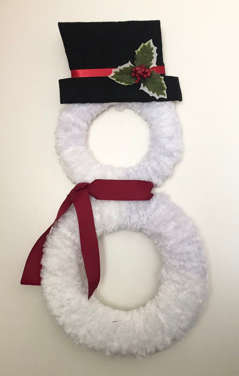 Snowman Wreath - Etsy