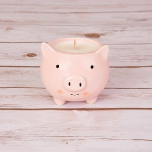 Soy Wax Hand Poured Scented Pig Candle - Etsy