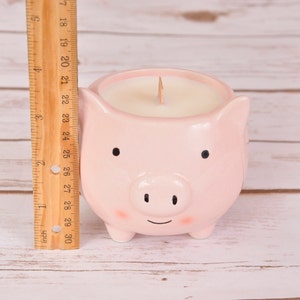 Soy Wax Hand Poured Scented Pig Candle - Etsy