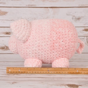 Crochet Pink Plush Pig Handmade Amigurumi Piggy Unique Pig - Etsy