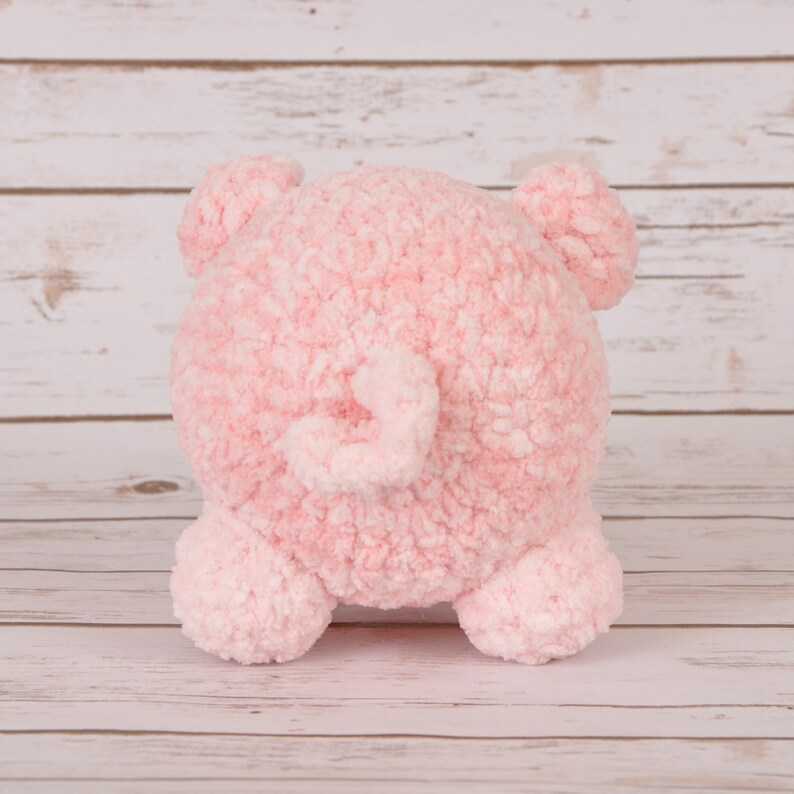 Crochet Pink Plush Pig Handmade Amigurumi Piggy Unique Pig - Etsy