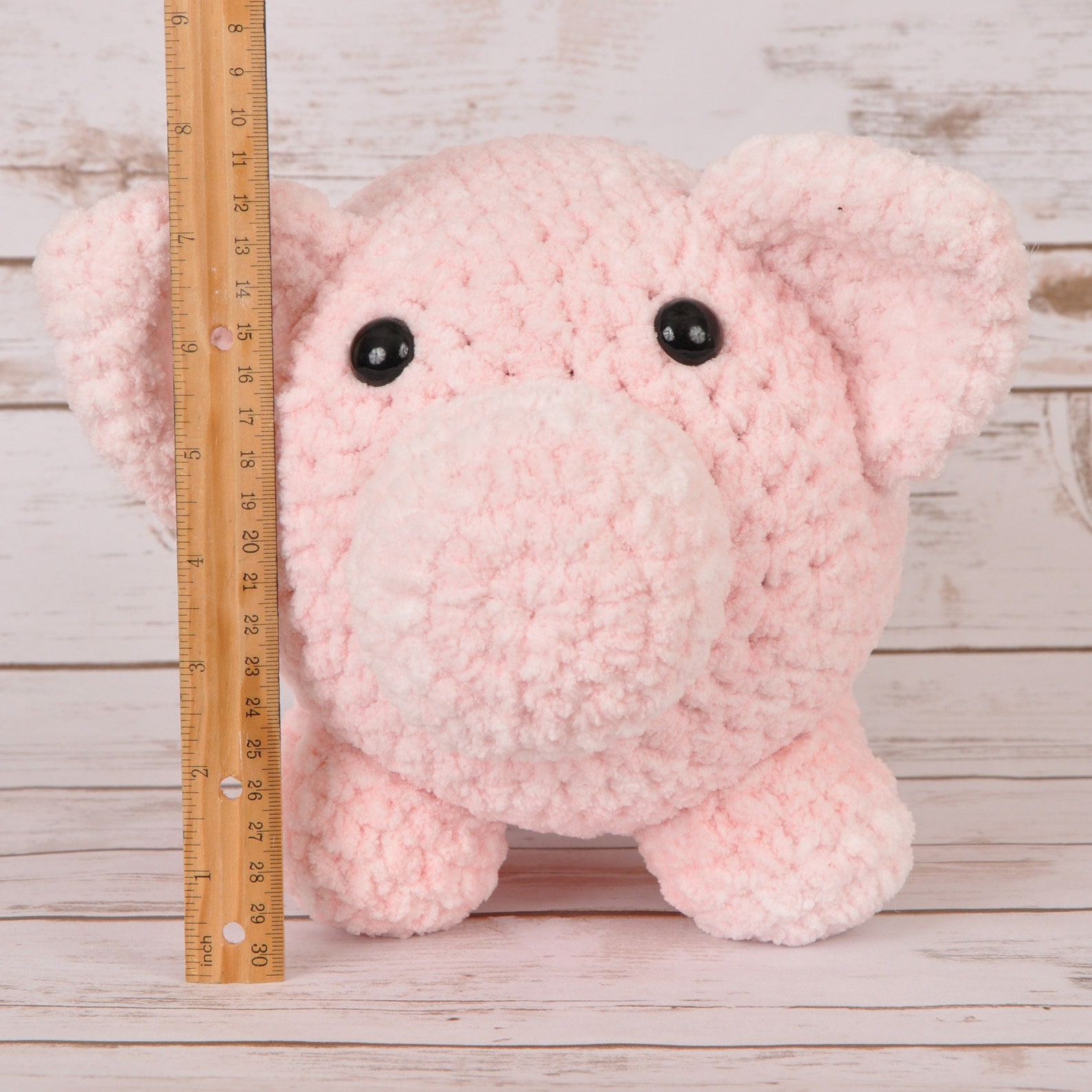 Crochet Pink Plush Pig Handmade Amigurumi Piggy Unique Pig - Etsy