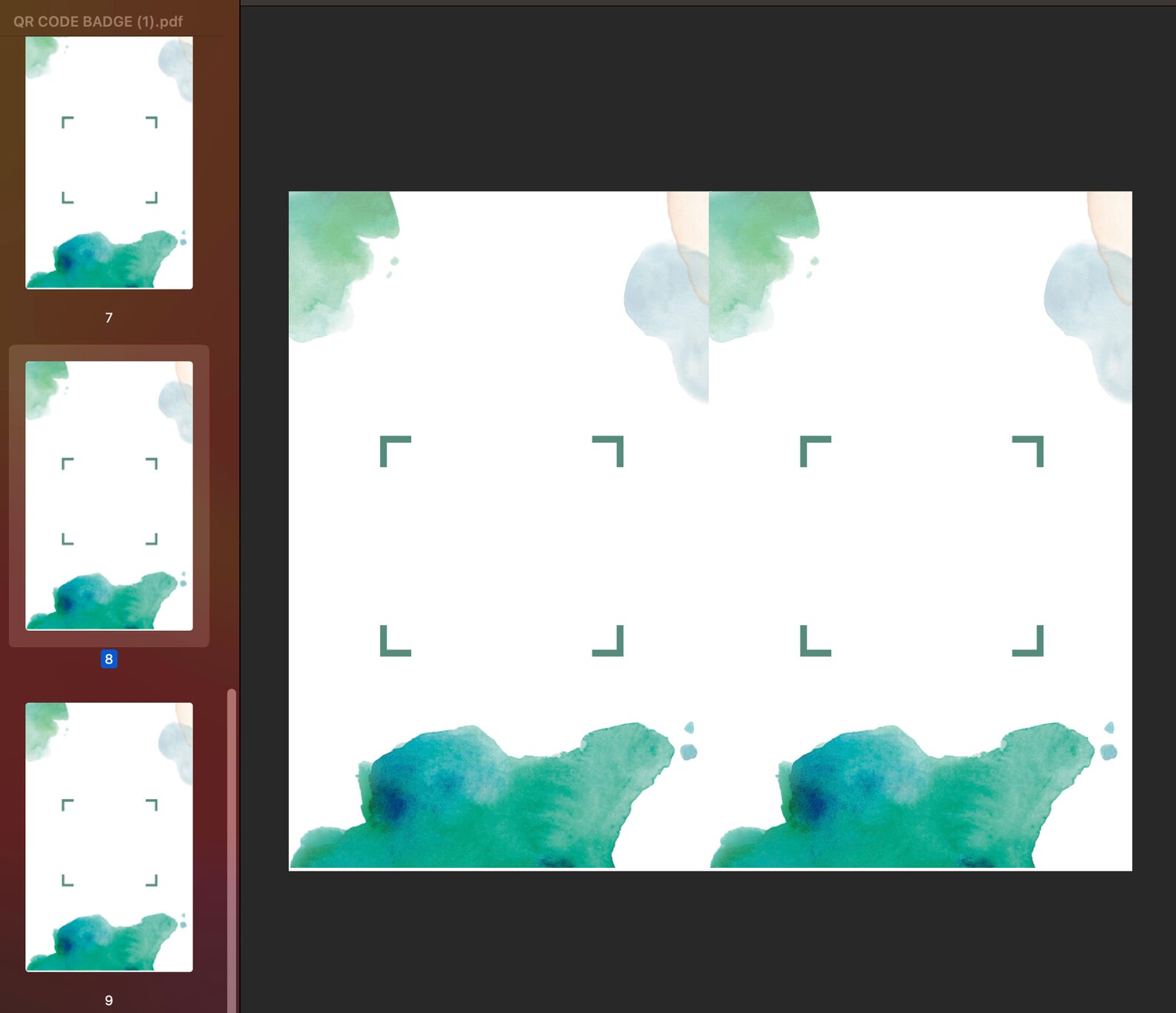 Editable QR Code Badge Template, Printable ID Badge, DIY Custom Badge ...