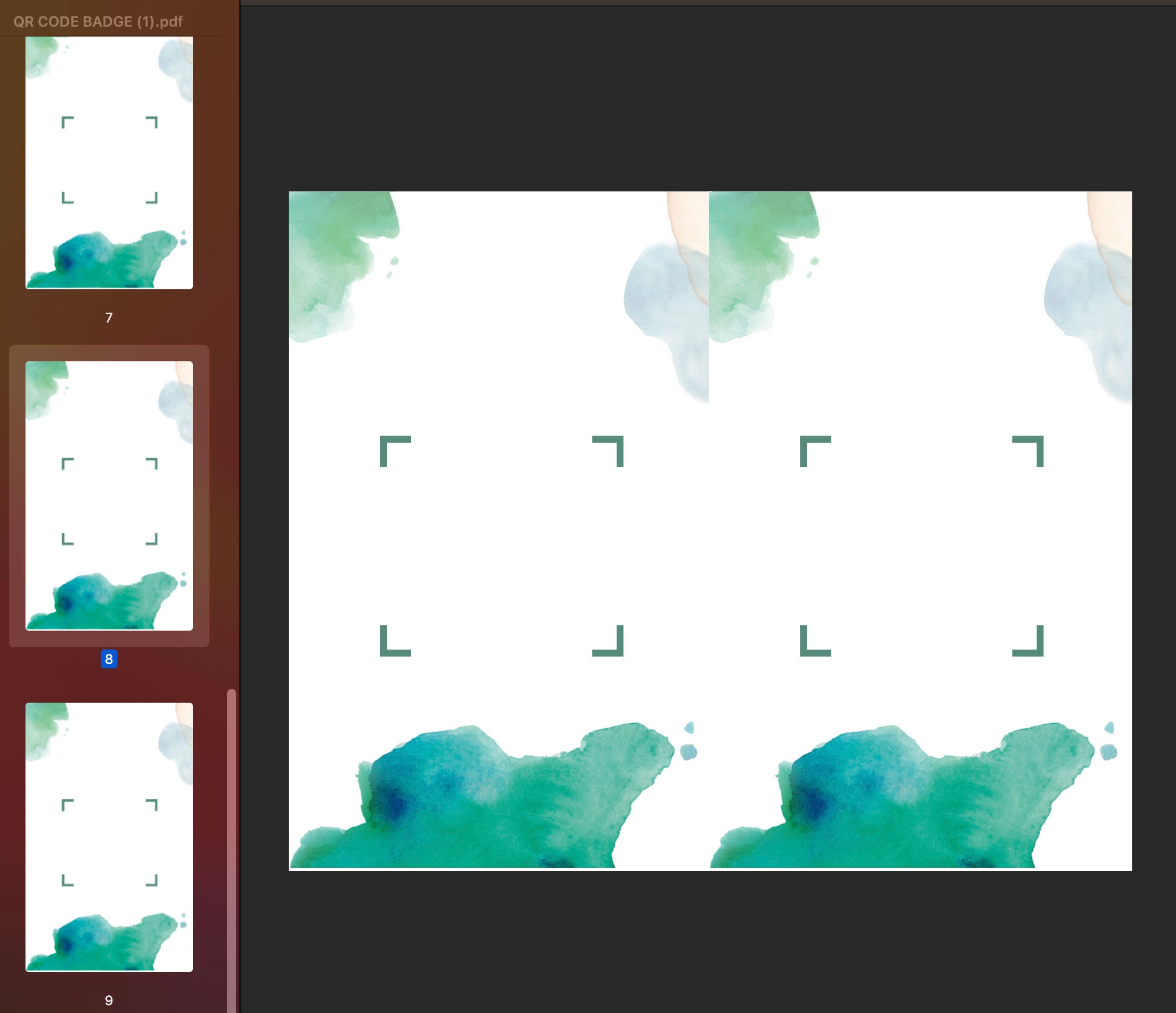 Editable QR Code Badge Template, Printable ID Badge, DIY Custom Badge ...