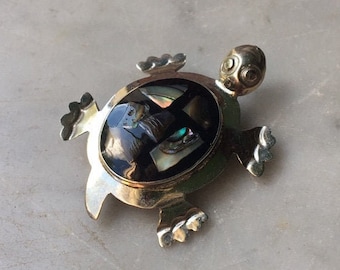 Shell Inlay Turtle - Etsy