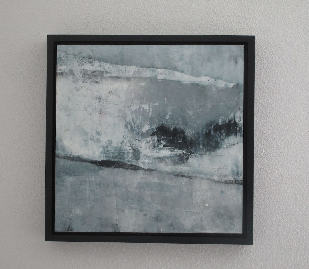 Original Contemporary Abstract Oil Painting, Winter, Snow Storm ...