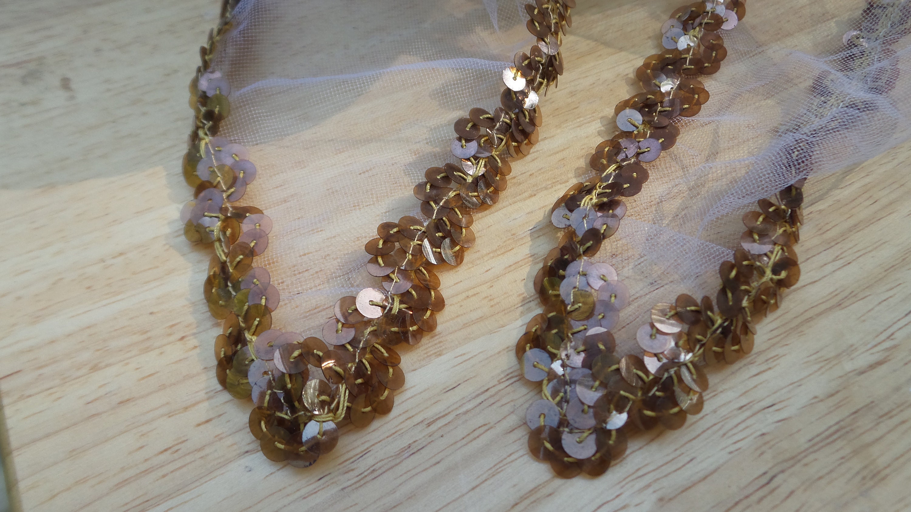 Gold Sequin and White Mesh Triangle Scarf Sequin Wedge Scarf - Etsy