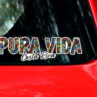 Costa Rica Sticker: Waterproof Vinyl Travel Decal - Watercolor Style - Etsy