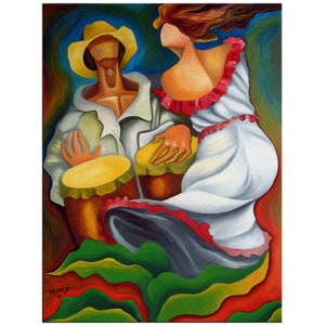 Conga Guajira. Painting. Art Print. Available on Stretched Canvas or ...