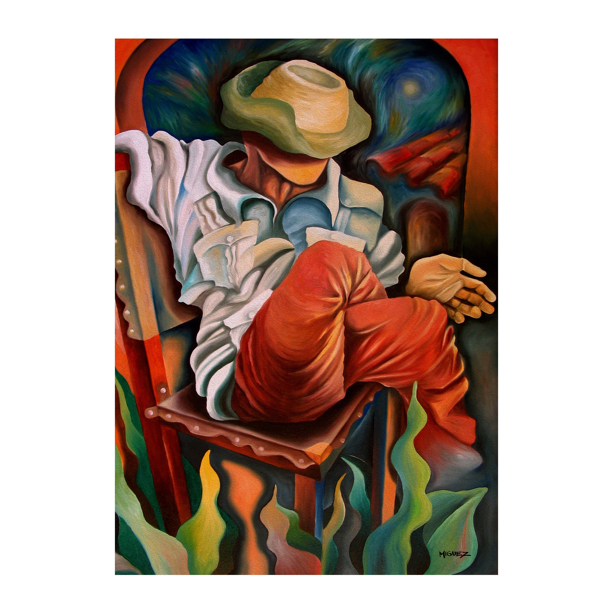 Guajiro Painting. Art Print. Available on Stretched Canvas or - Etsy UK