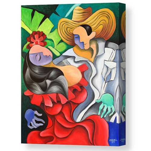 Red Dress Dancer Painting. Art Print. Available on Stretched | Etsy