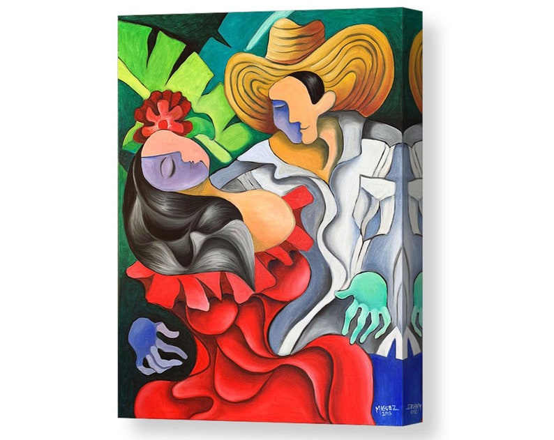 Romance Montuno Painting Art Print. Available on Stretched - Etsy