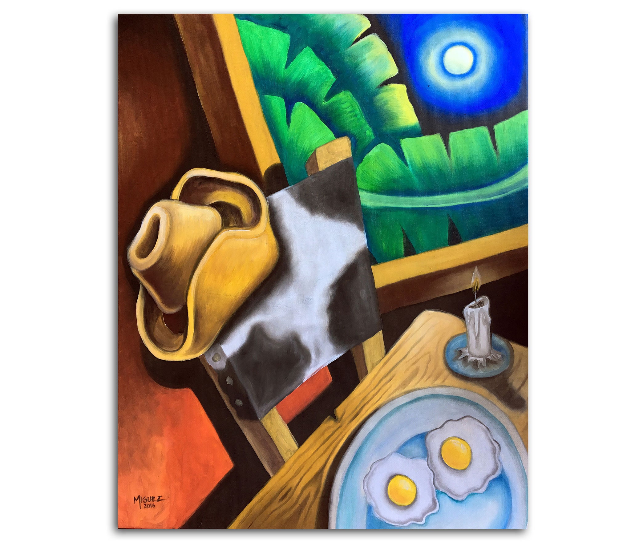 Table Food Painting. Art Print. Available on Stretched Canvas or Photo ...