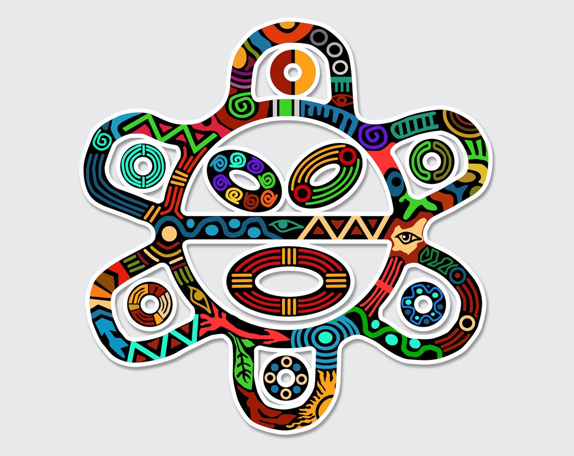 Boricua Taino Sun Symbol Sticker. Car Rear Window Vinyl Decal. - Etsy