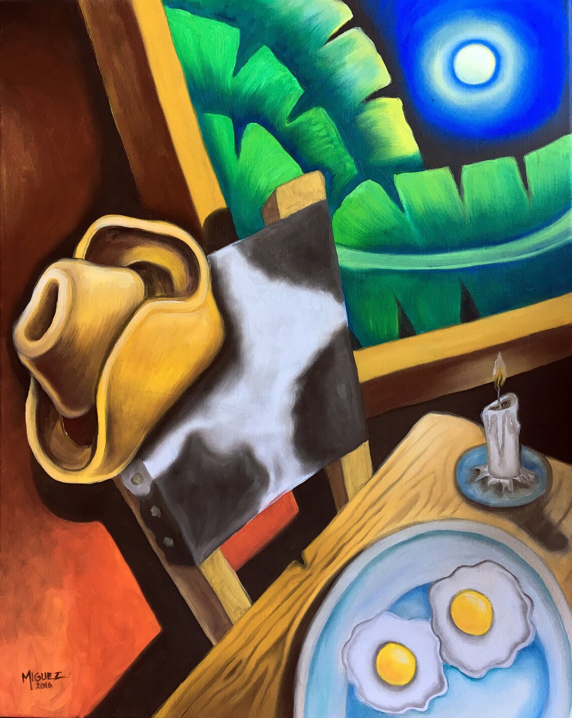 Table Food Painting. Art Print. Available on Stretched Canvas or Photo ...
