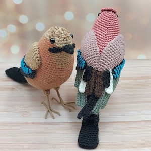 Crochet Eurasian Jay PATTERN Tutorial PDF Bird Crochet DIY Gift for ...