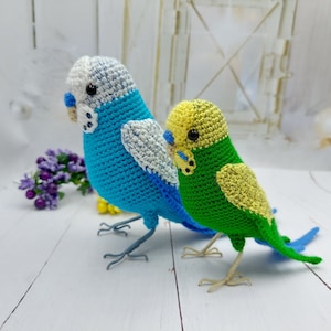 Crochet Budgerigar PATTERN Tutorial PDF Bird Crochet DIY Gift for ...