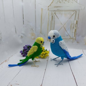 Crochet Budgerigar PATTERN Tutorial PDF Bird Crochet DIY Gift for ...